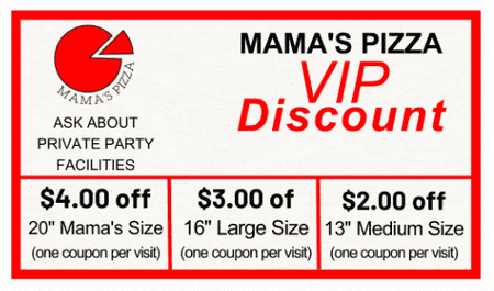 Coupons | Mama's Pizza